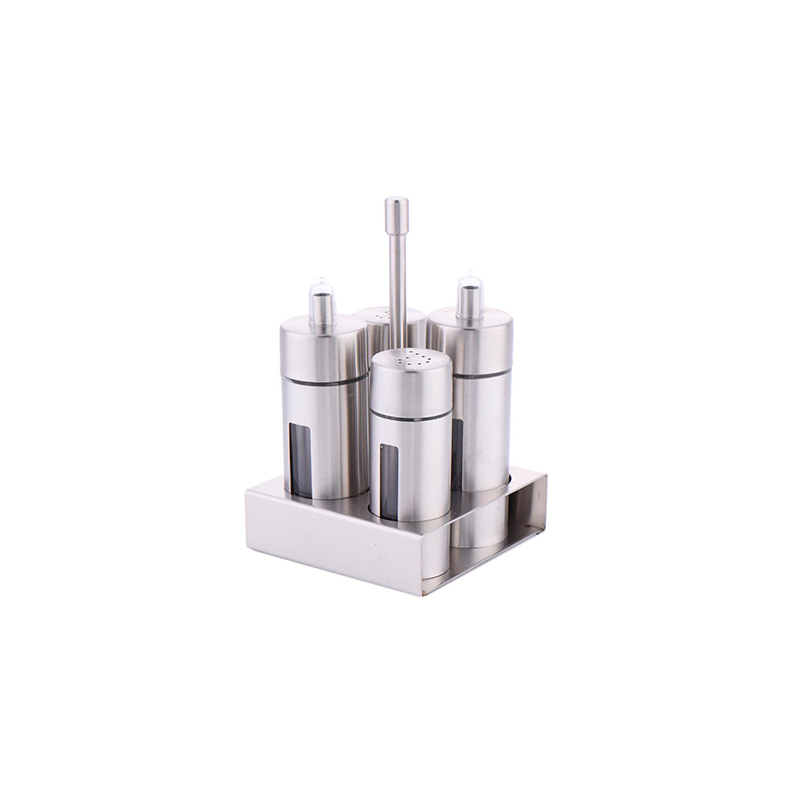 socoex | Alcuza 4 frascos acero inoxidable socoex